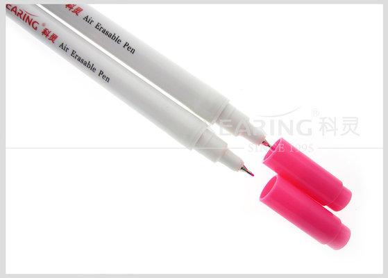 Fiber / Metal Tip Temporary Erasable Markers Pens , Kearing Pink Air Erasable Pen
