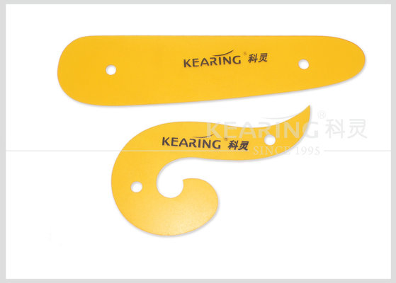 Transparent Yellow French Curve Ruler , Fashion Design French Curve For Pattern Making