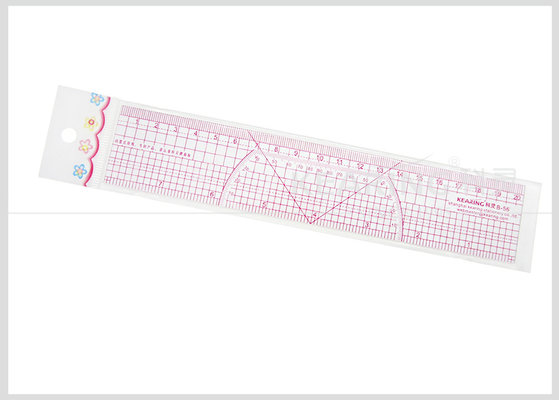 Transparent Sandwich Line Printing 20cm / 8'' Pattern Grading Ruler Clothing Rulers