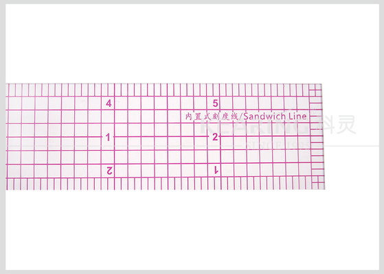 6 Inch Straight Plastic Garment Ruler ,  Pattern Making Fashion Design Rulers