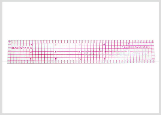 6 Inch Straight Plastic Garment Ruler ,  Pattern Making Fashion Design Rulers