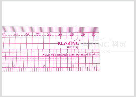 Kearing Flexible Plastic Fashion Design 30cm & 12 '' Pattern Making Ruler for Sew Tailors Student