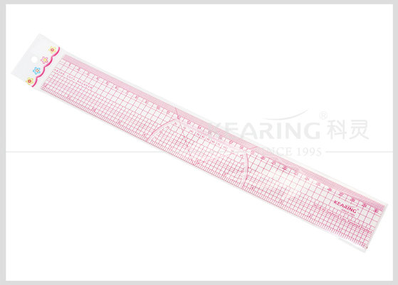 Kearing Flexible Plastic Fashion Design 30cm & 12 '' Pattern Making Ruler for Sew Tailors Student