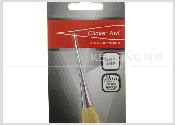 Natrural wood handles sewing awl for dress maker & fixing holes # HA6590