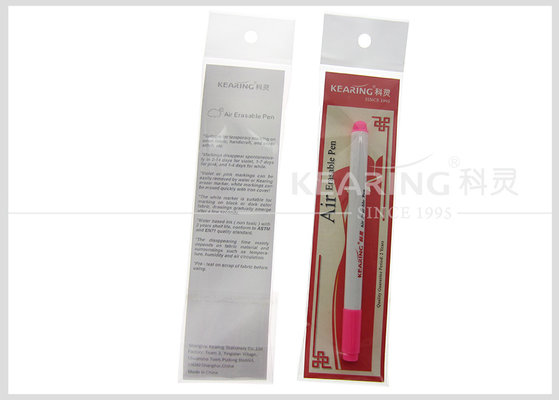 Kearing Erasable Markers for Garment Fabric 0.5 MM Fine Tip Auto Vanishing Marking Pen Pink Color