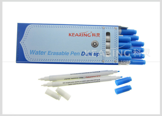 Kearing blue and white two colors erasable markers for garment factory WT10-BW