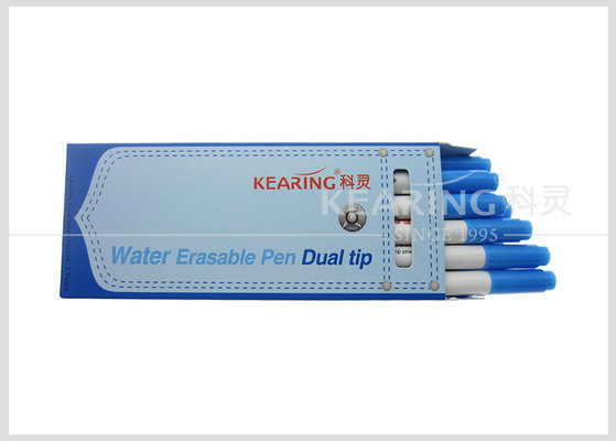 Kearing blue and white two colors erasable markers for garment factory WT10-BW