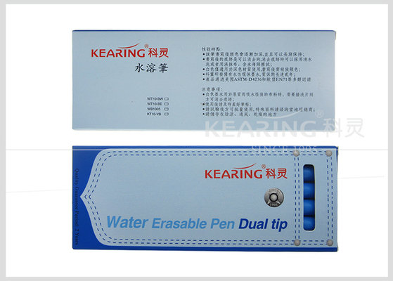 Kearing blue and white two colors erasable markers for garment factory WT10-BW