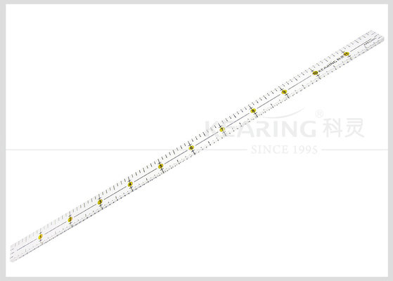 Rigid Acrylic Plastic Patchwork Quilting Ruler 0.5 * 12 Inch For Tailors
