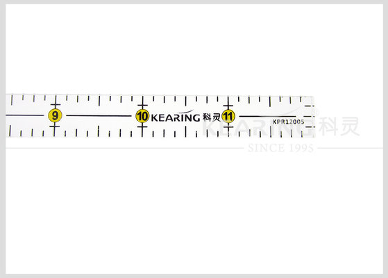 Rigid Acrylic Plastic Patchwork Quilting Ruler 0.5 * 12 Inch For Tailors