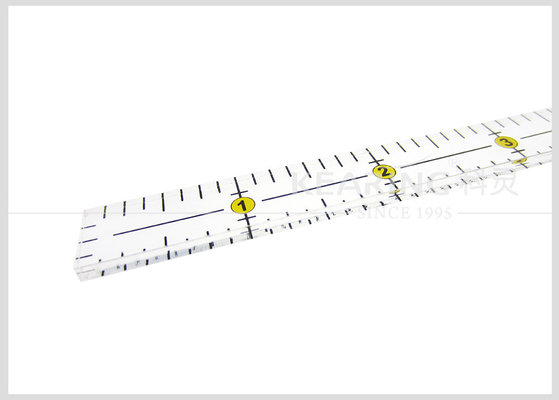 Rigid Acrylic Plastic Patchwork Quilting Ruler 0.5 * 12 Inch For Tailors