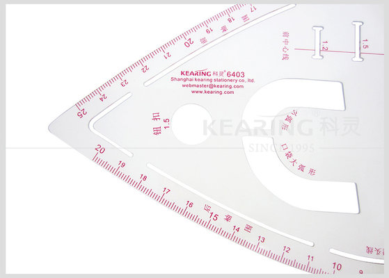 Kearing brand sandwich line printing metric vary form curve ruler for pattern making# 6403