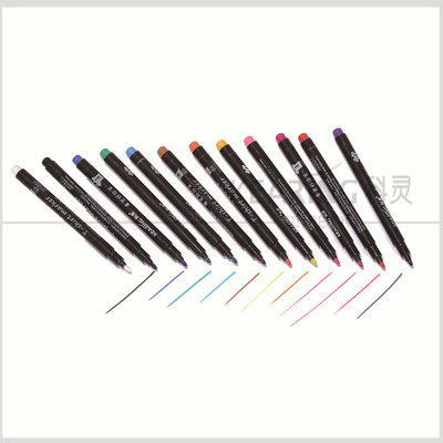 Colorful Non-Toxic Fabric Paints And Pens For Creating On Shoes / Hats / T Shirts With 2.0mm Fiber Tip #FM20