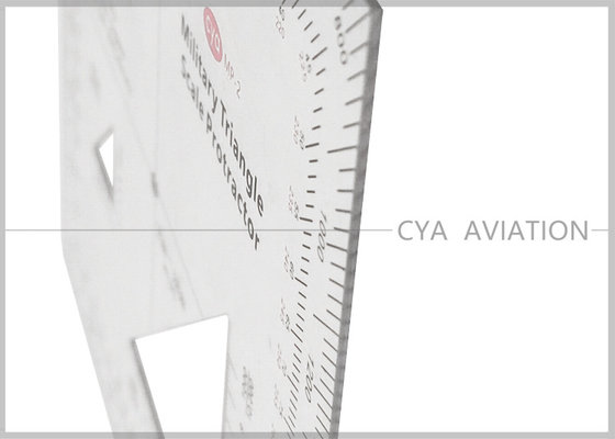 Square  Scale Protractor Military Template 12.7cmx12.7cm sandwich line printing for militry MP-2