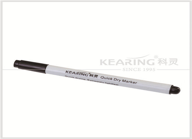 Oil based ink 1.0mm fiber tip permanent non washable quick dry marker with black ink QB10