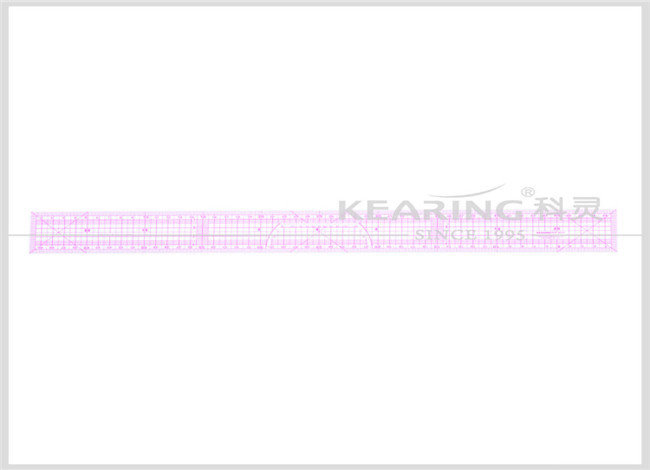 50 cm Professional Metric Plastic Fashion Design Pattern Making Ruler with Protractor # 8001