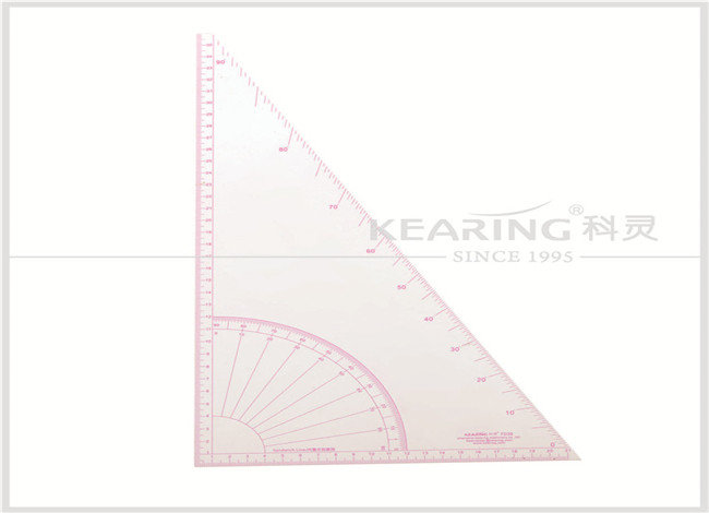 Kearing T036 Plastic Grading Triangle with Protractor For Pattern Making Sew Area