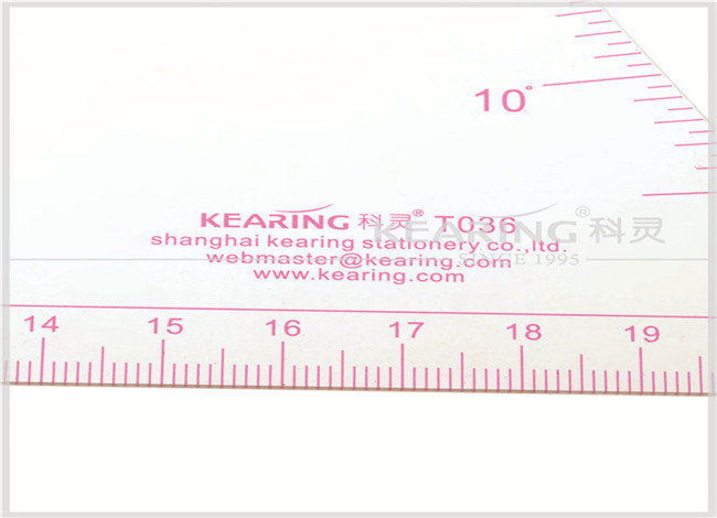 1.2mm Thick Flexible Plastic Triangle Ruler for Pattern Making ( 30° ) Made by Kearing # T036