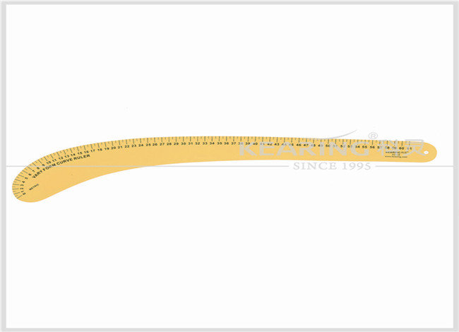Kearing brand 1.2mm thickness 61cm screen printing plastic garment ruler for fashion design# 6261B