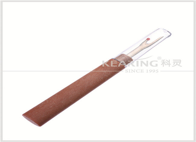 Seam Ripper with Big Wood Color Plastic Handle for Removing Sew Fabric Stitches # SR112
