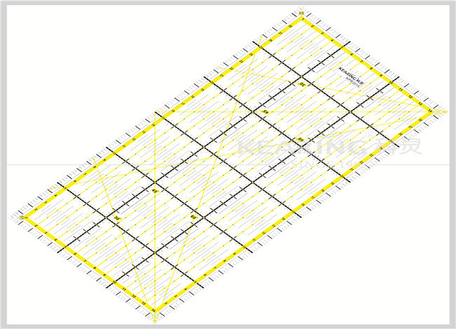 30 x 5 cm Patchwork Quilting Rulers Acrylic Plastic  for Sew Handicraft Design KPR3015