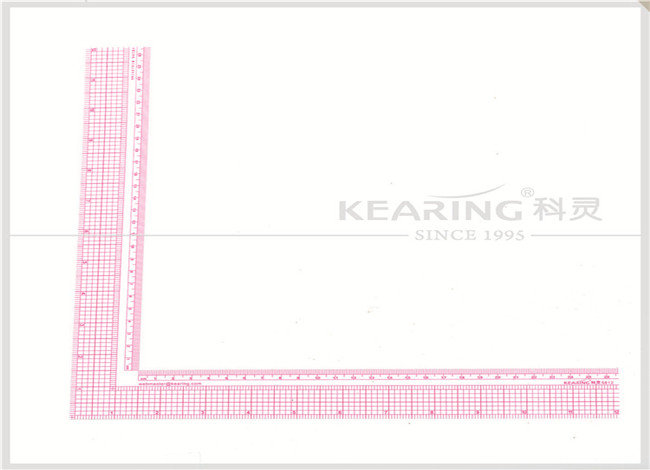 12 inch Kearing 5812 L Shaped Ruler Clear Durable Plastic Garment Design Ruler