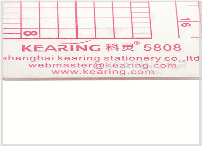 L Ruler 8 inch Imperial Clear Plastic L Shaped Ruler for Fashion Design 5808