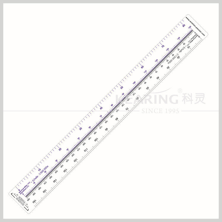 Flexible Plastic Aviation Nautical Miles Scale Ruler 34 x 320 cm