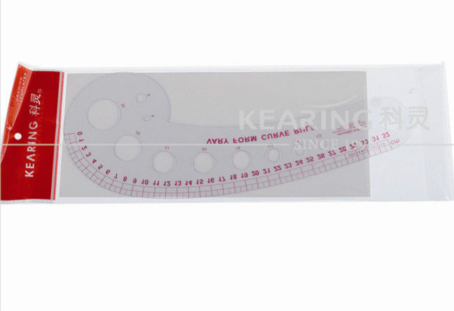 Flexible curve ruler  Comma Shaped with Sandwich Line Scales 32 cm 6132