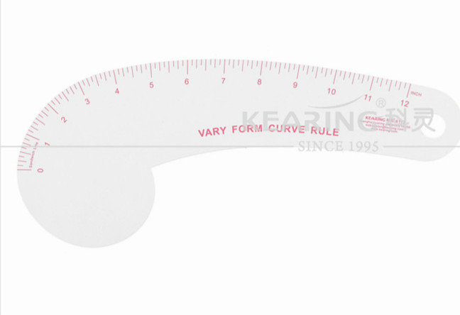 Kearing Plastic 12'' Vary Form Curve Ruler ( Sandwich Line ) for Fashion Design # 6112