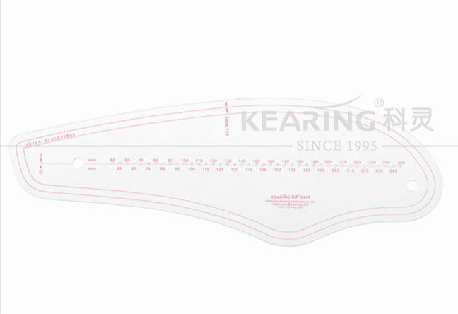 Kearing Plastic Vary Form Curve Ruler for Fashion Design transparent & flexible # 6405
