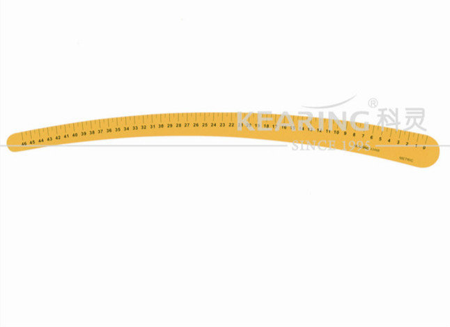 Kearing brand 1.2mm thickness 46cm screen printing plastic garment ruler for fashion design# 6346B