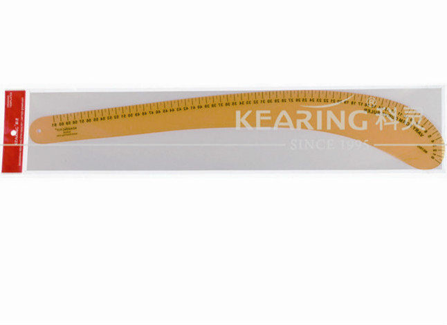 Kearing brand 61cm screen printing plastic garment ruler for fashion design# 6261B