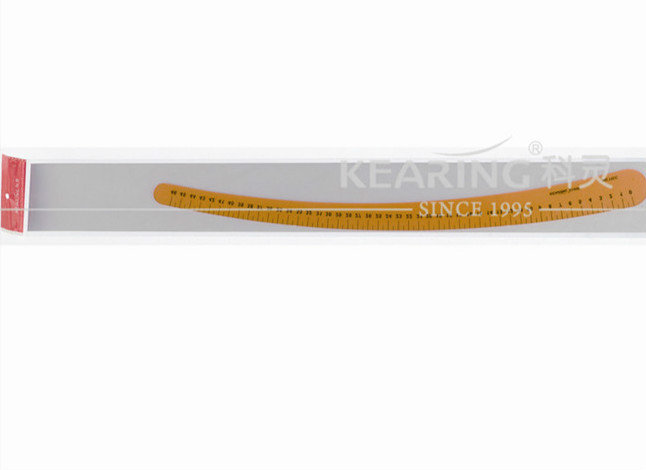 Kearing brand 46cm screen printing plastic garment ruler for fashion design# 6346B
