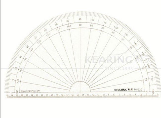 Kearing Half Moon Shaped Rigid Plastic professional protractor 30cm for Sewn Tailor Fashion Design Usage P1030