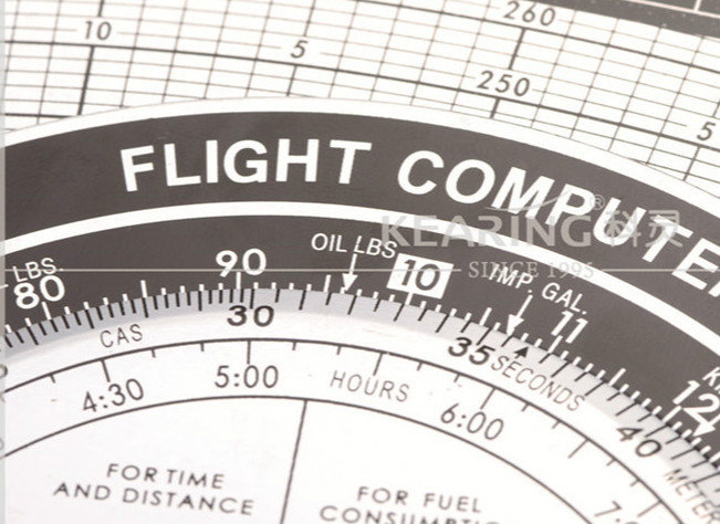 Multi Metal Aviation Slide Rule for Flight Training School Students / Flight Computer KNMP-1