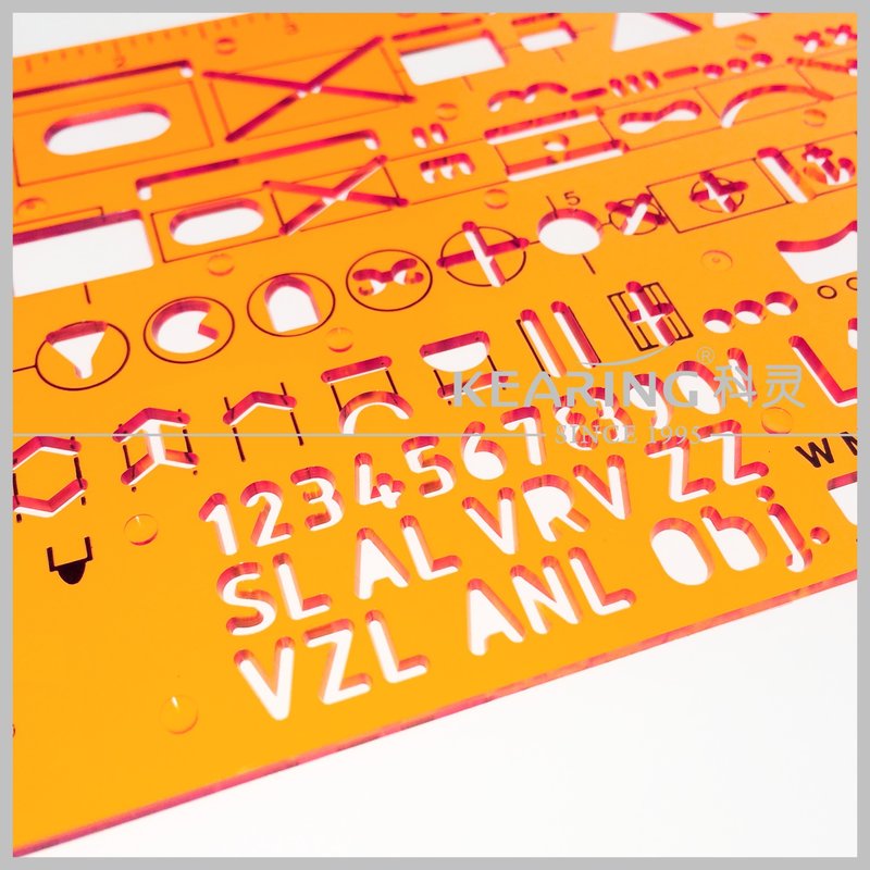 190 x 90 mm size Scaling Square Template with Holes for Military Soldiers Training # 8353