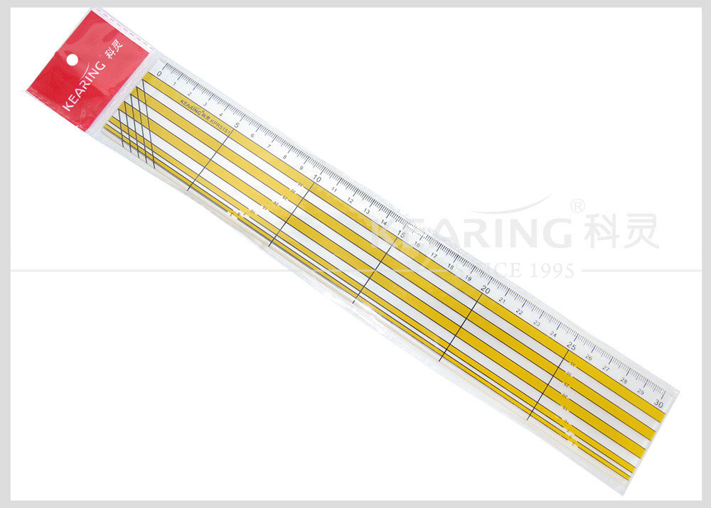 Kearing 2016 New Style 30cm Rigid Plastic Patchwork Rulers Templates 2 MM Thickness