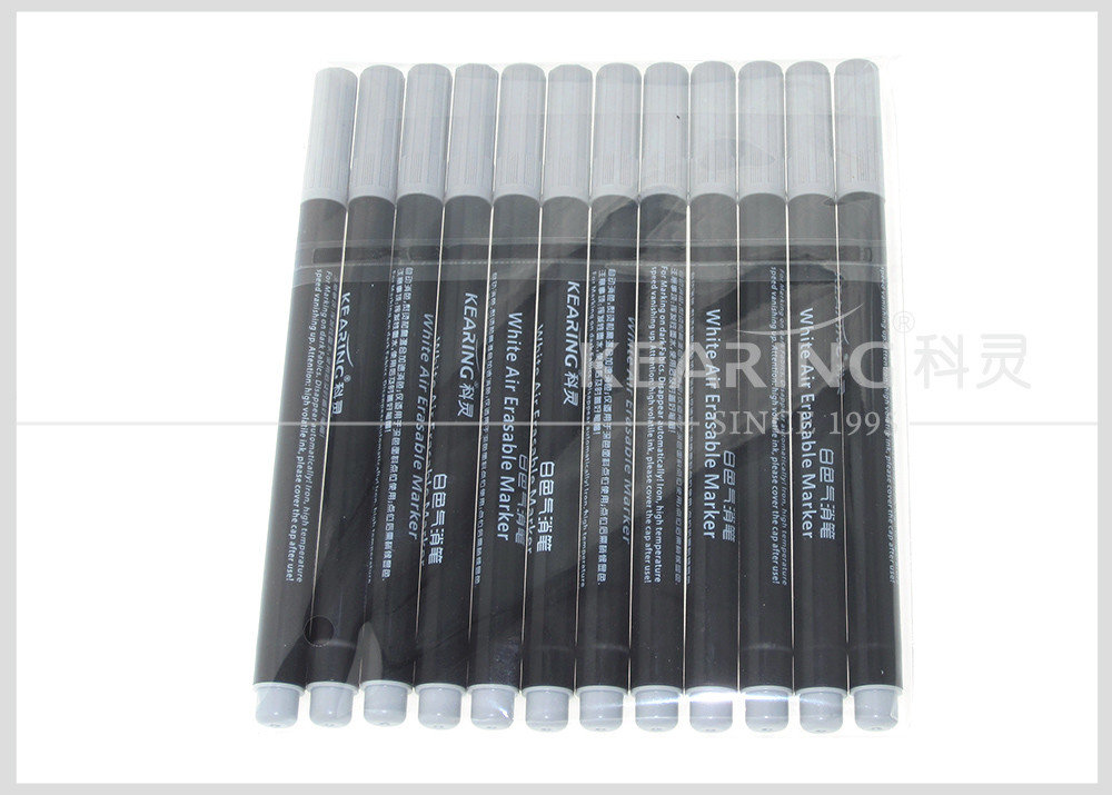 Kearing Erasable Auto Vanishing Pen White Color 1.0 mm Tip Size Customized Logo