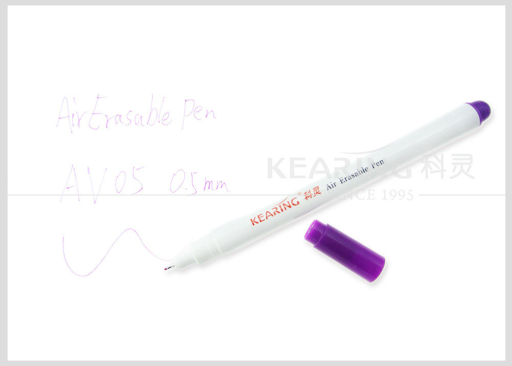 0.5 MM Nib Size Metal Tip Air Erasable Markers Violet Color Temporary Marking on Sewn Fabric