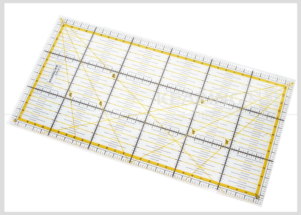 Kearing Patchwork Quilting Rulers 30 * 15 cm Clear Acrylic Sew Design Sqaure Template