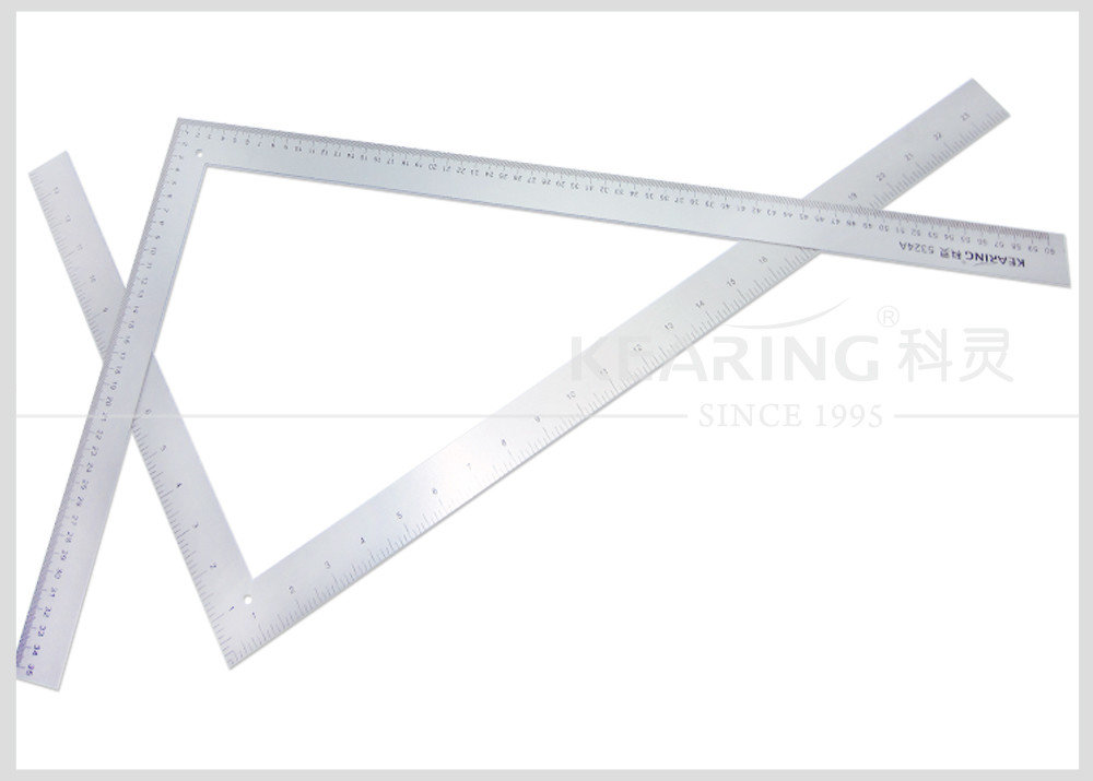 Kearing Multi Use Aluminum L Shaped Garment Ruler 35 cm / 60 cm Imperial 14'' & 24''