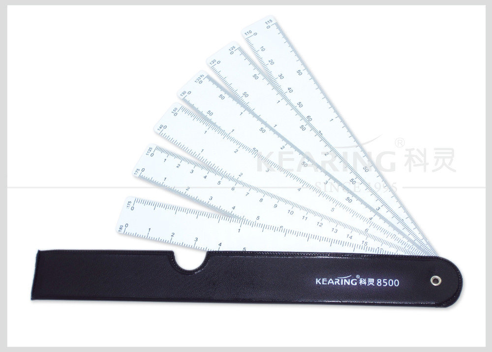 Kearing Fan Architect Scale Ruler For Engineer 12 Different Proportions With Leather Sheath For Protection