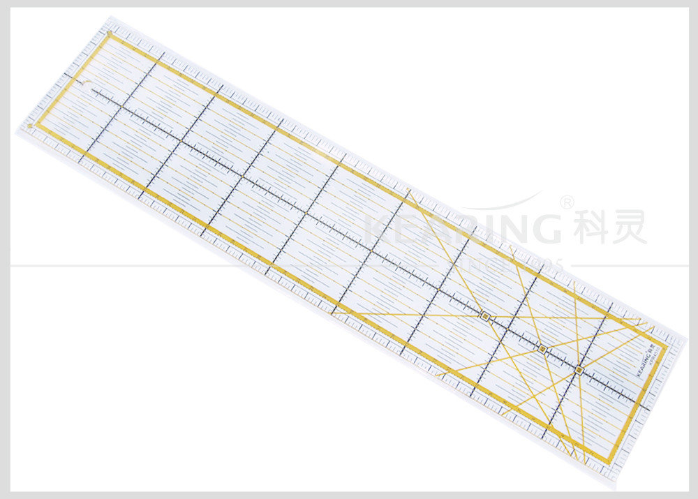 Kearing Acrylic Transparent Quilting Sew Easy Cutter Ruler For Patchwork 45 * 10 CM