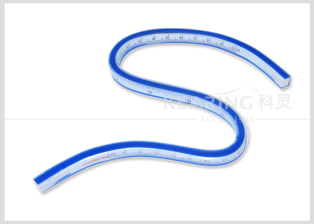 Kearing 30 cm Plastic Flexible Drawing Curve Never Rebound During Curve Line Drawing