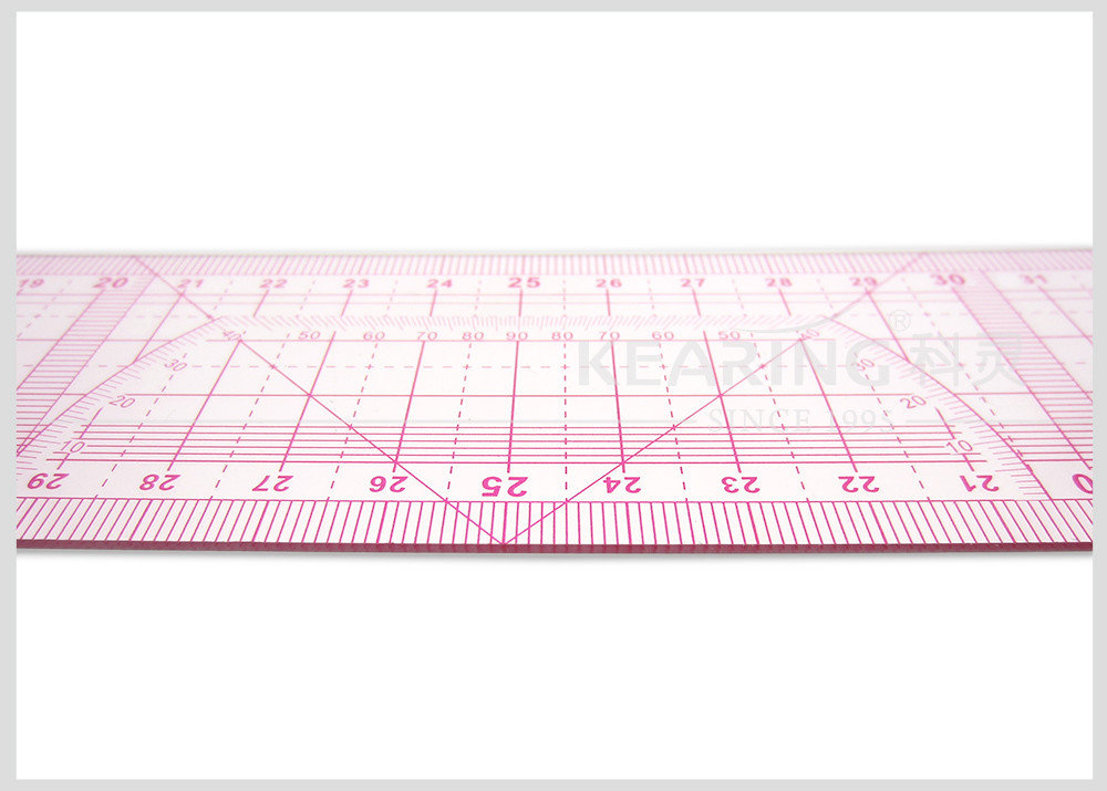 Kearing Flexible Plastic Pattern Grading Ruler 50cm Sewn Grids Printings Never Rubbing Off