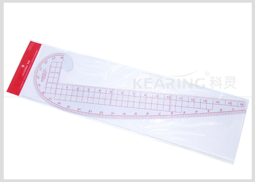 24'' Durable French Curve Ruler Pattern Making Imperial Garment Ruler , 1.2mm Thick
