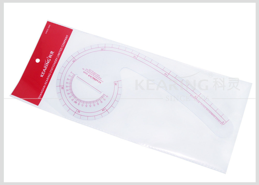 Kearing Flexible Garment Vary Form Curve Ruler 45cm with Protractor