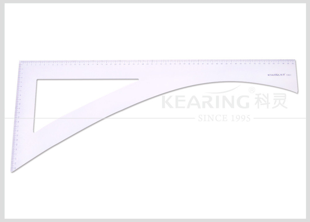 Durable Big Curve Dressmaking Pattern Making Ruler L Shaped 60CM * 24 CM Arm Curve Ruler