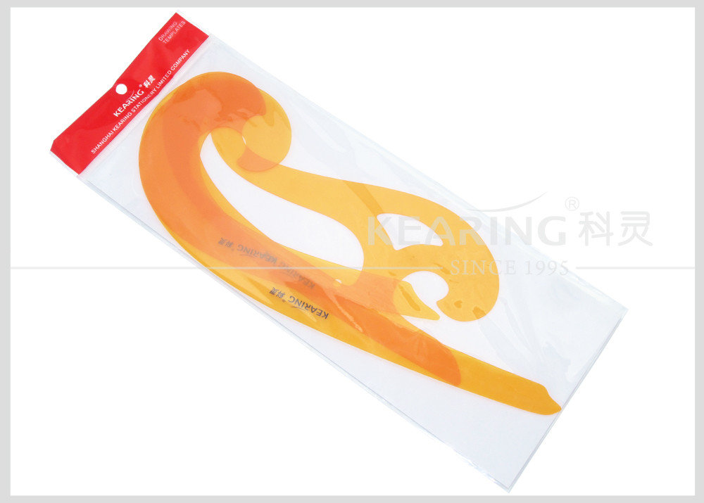 Transparent Yellow French Curve Ruler 3 PCS / SET for Sewn Tailor Pattern Making